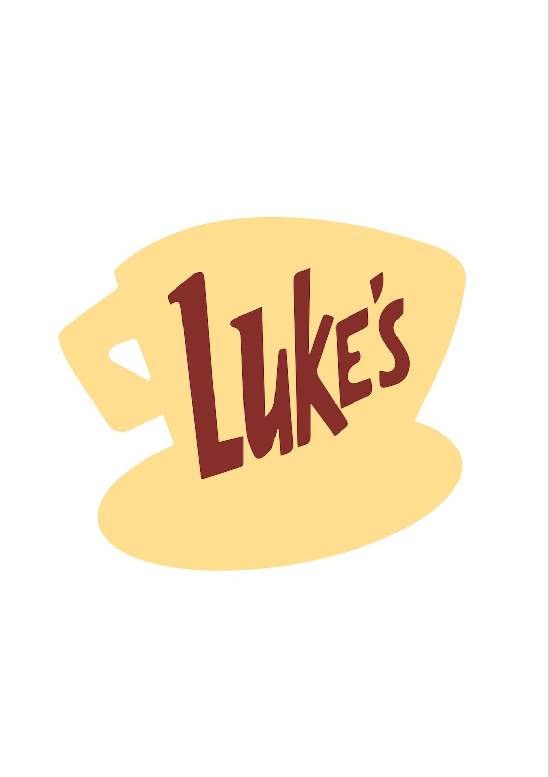 Luke’s Diner Logo, Luke’s Coffee Shop SVG, Gilmore Girls SVG, T-shirt ...