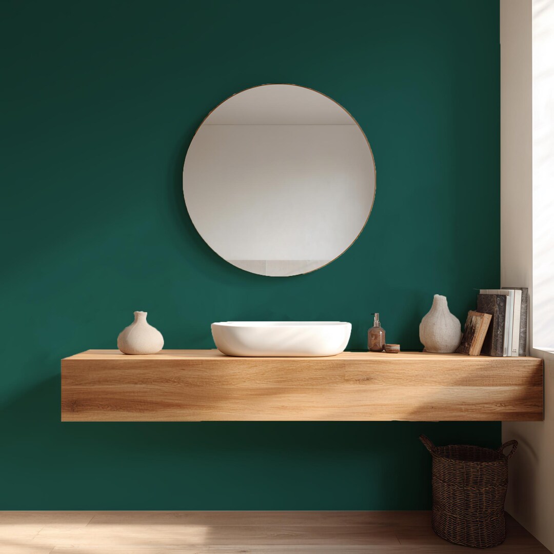Emerald Green Solid Color Peel and Stick Wallpaper Rolls | Dark Green ...