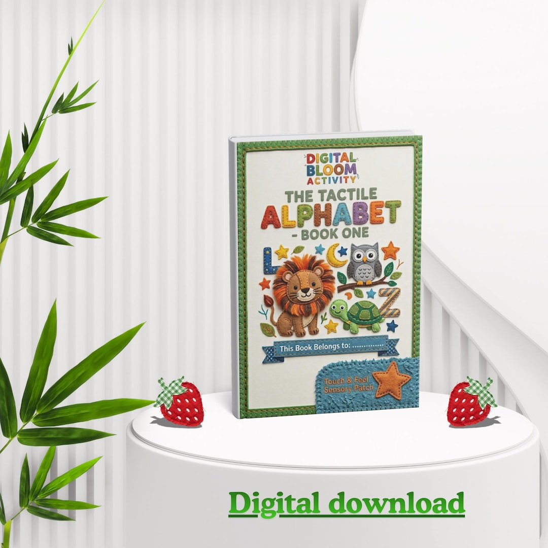 Montessori Tactile Alphabet Coloring Book: Sensory Toddler Activity ...