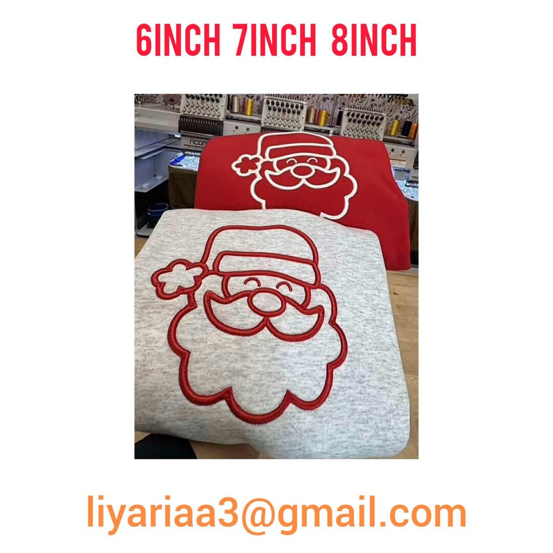 Santa Puff Embroidery Design | Cute Christmas Puff | Holiday Santa Puff ...