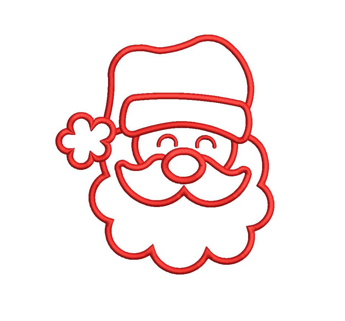 Santa Puff Embroidery Design | Cute Christmas Puff | Holiday Santa Puff ...