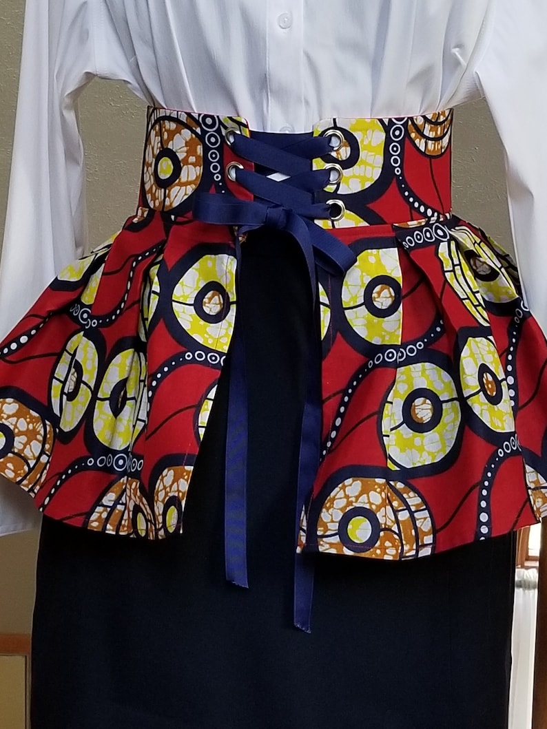 Peplum skirted Corset Belt - Etsy