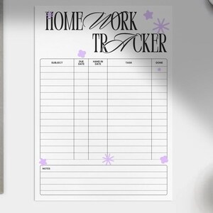 Homework Tracker Sheets | Study Planner for Students | GCSE & A-level ...