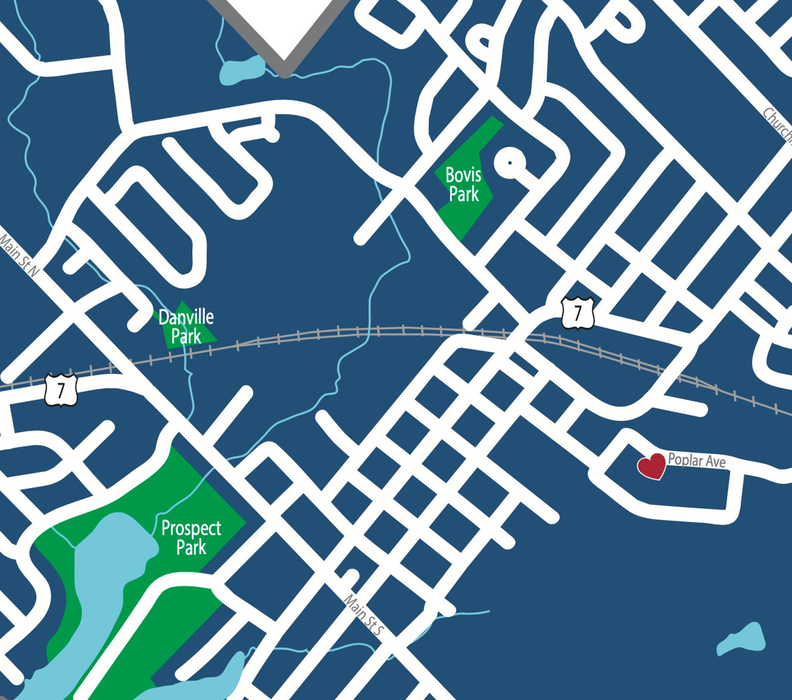 Typographic Map of Acton Ontario Halton Region Halton - Etsy