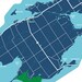Typographic Map of Wolfe Island, Ontario, Canada | Thousand Islands ...