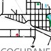 Typographic Map of Cochrane, Ontario | Canadian Map | Hometown Map ...
