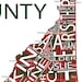 Typographic Map of Bruce County Ontario County Map Print - Etsy Canada