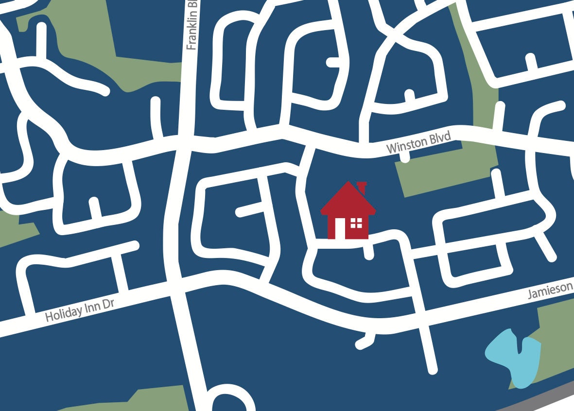 Typographic Map of Hespeler in Cambridge Ontario City Map - Etsy Canada