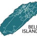 Typographic Map of Bell Island, Newfoundland | Avalon Peninsula ...