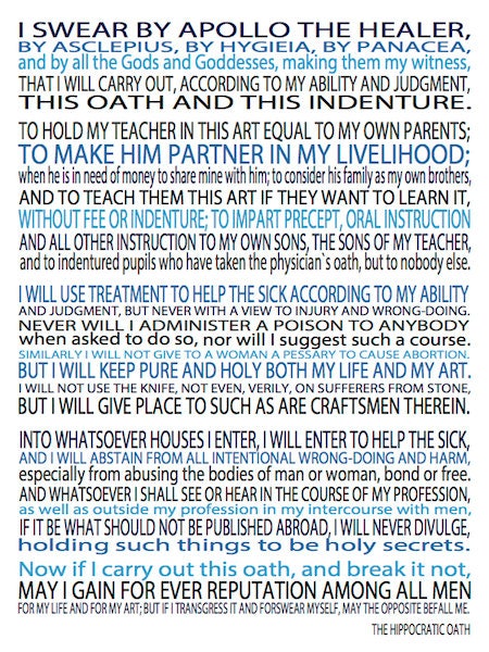 Modern Hippocratic Oath Print Doctor Oath Print Perfect - Etsy Canada