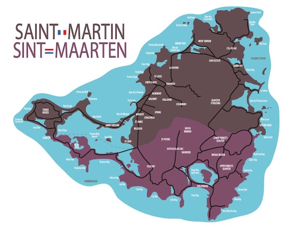 St Martin World Map
