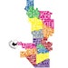 Typographic Map of Phoenix, Arizona | Urban Villages Map | Neighborhood ...