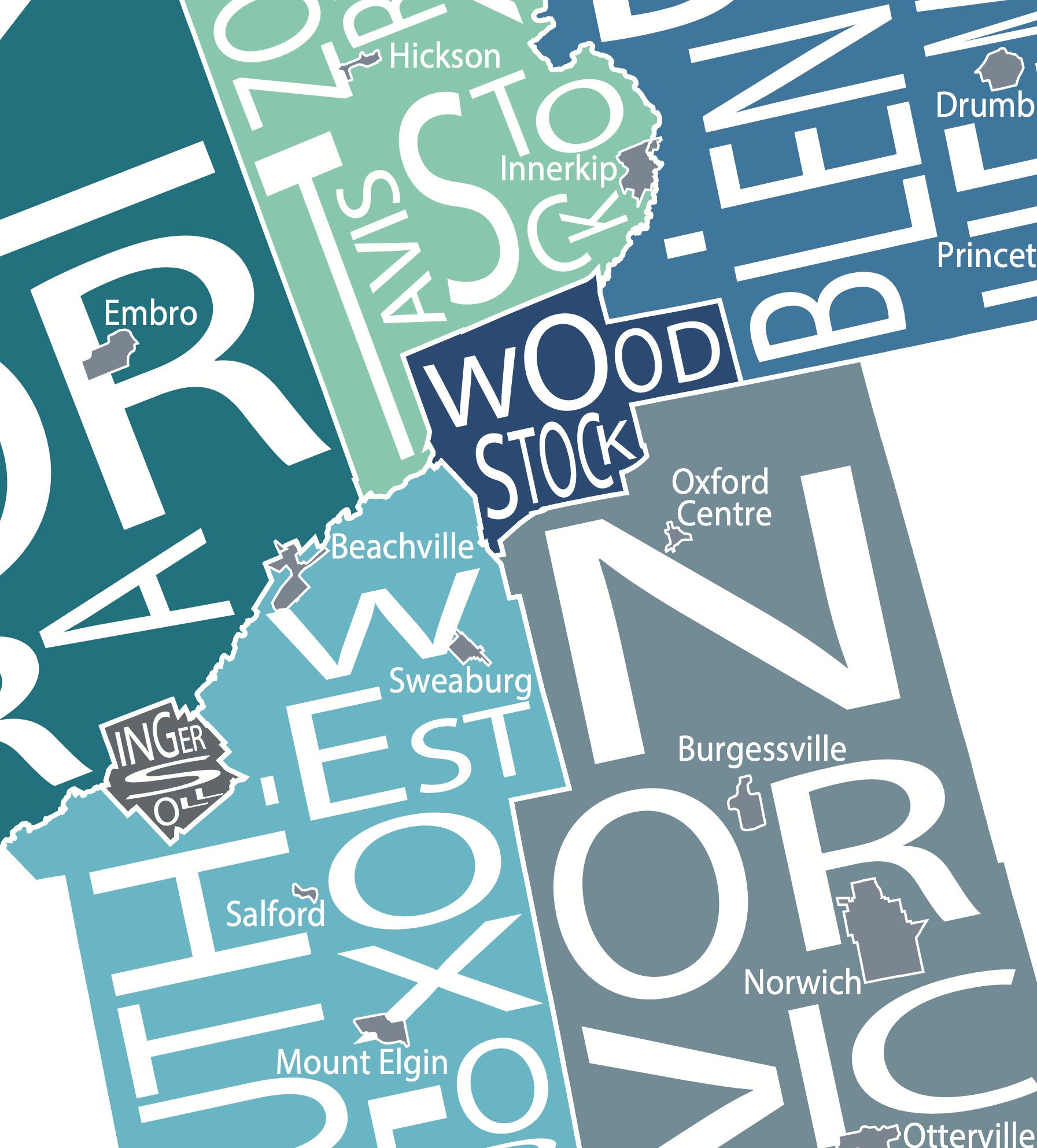 Oxford County Ontario Map