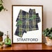 Typographic Map of Fergus, Ontario City Map Print Canadian Map Custom ...