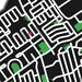 Typographic Map of the Pointe-claire Neighbourhood in Montreal, Ontario ...