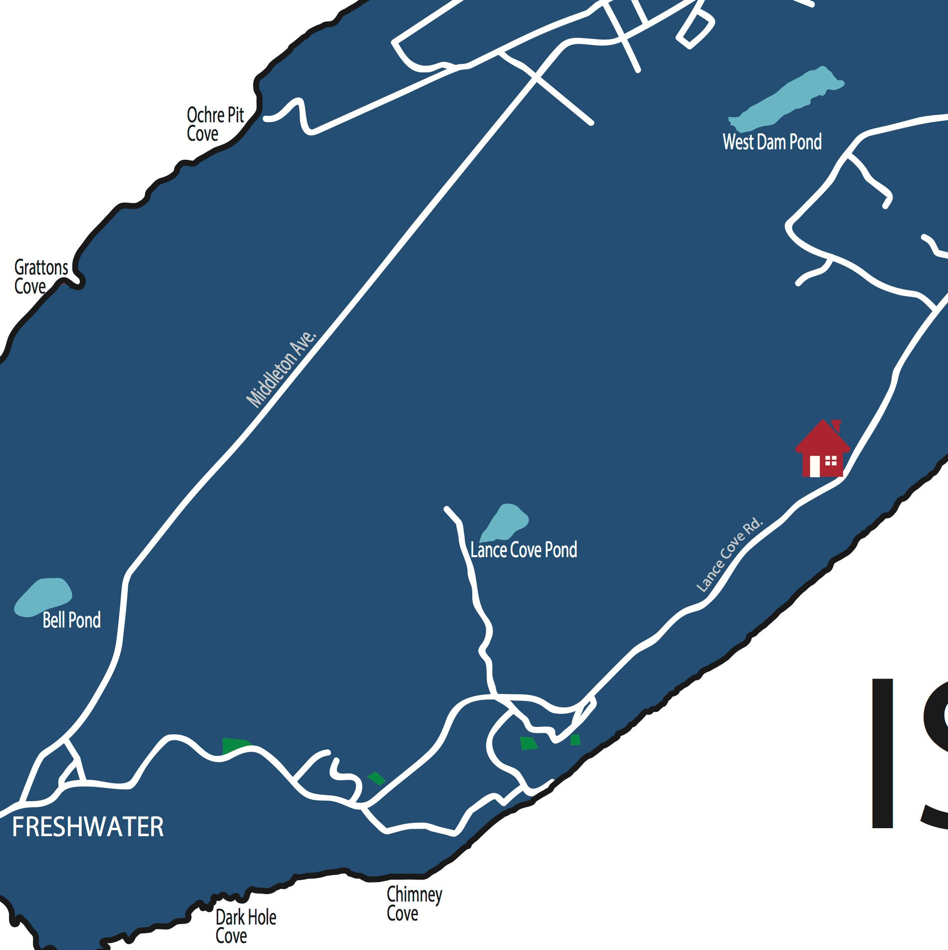 Typographic Map of Bell Island Newfoundland Avalon - Etsy Canada