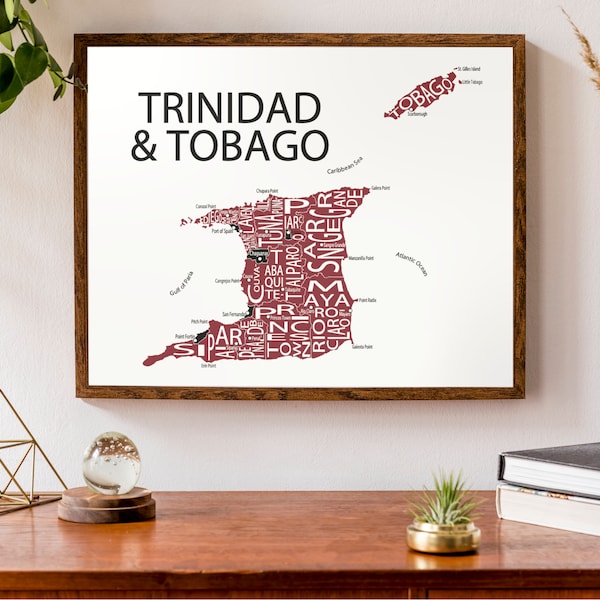 Trinidad Map Poster - Etsy