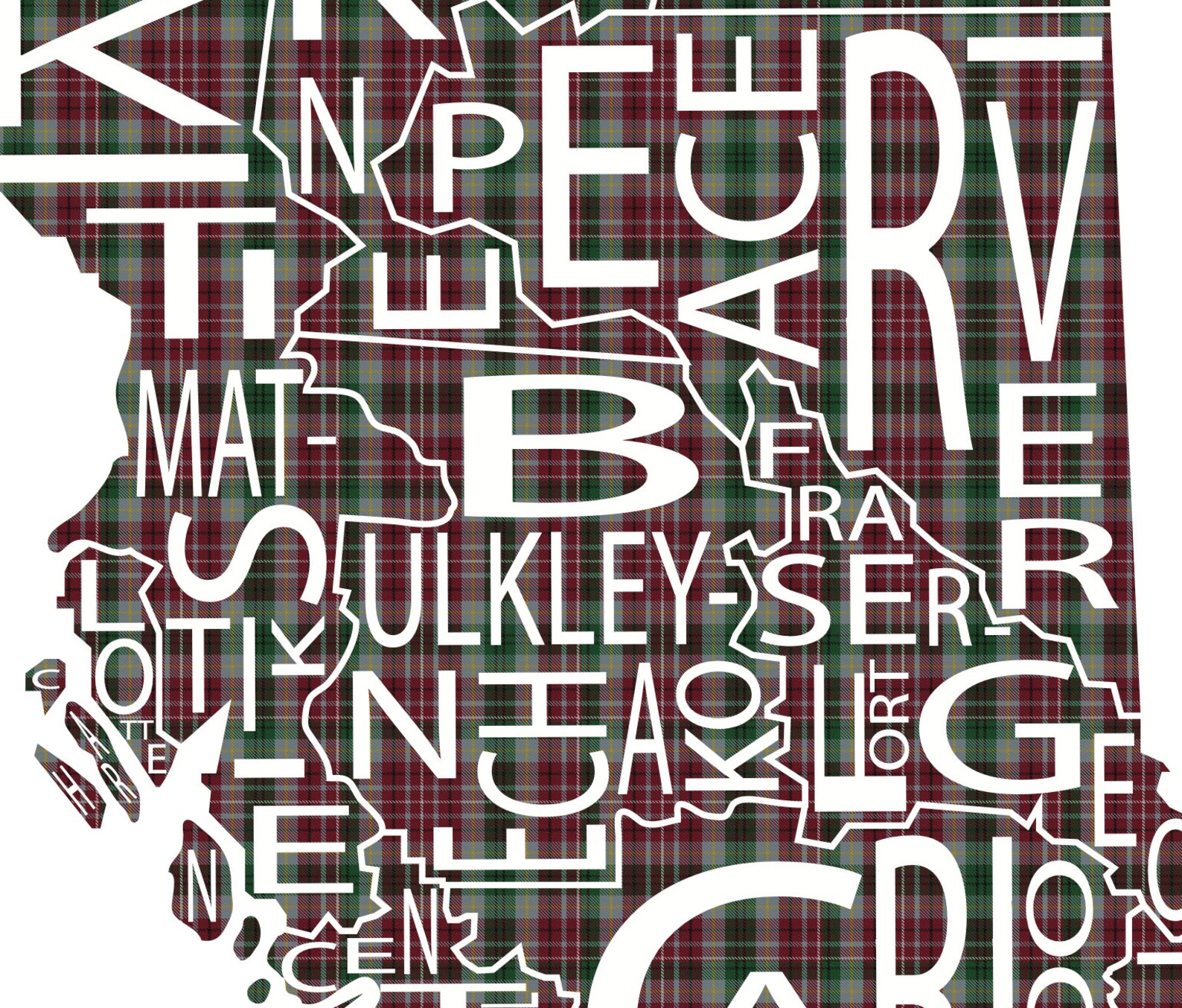 Typographic Map of British Columbia Canada Provincial Map | Etsy