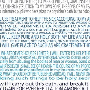 Modern Hippocratic Oath Print | Doctor Oath Print | Perfect Doctor Gift ...
