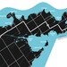 Typographic Map of Wolfe Island, Ontario, Canada | Thousand Islands ...