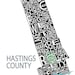 Typographic Map of Hastings County Ontario County Map Print - Etsy