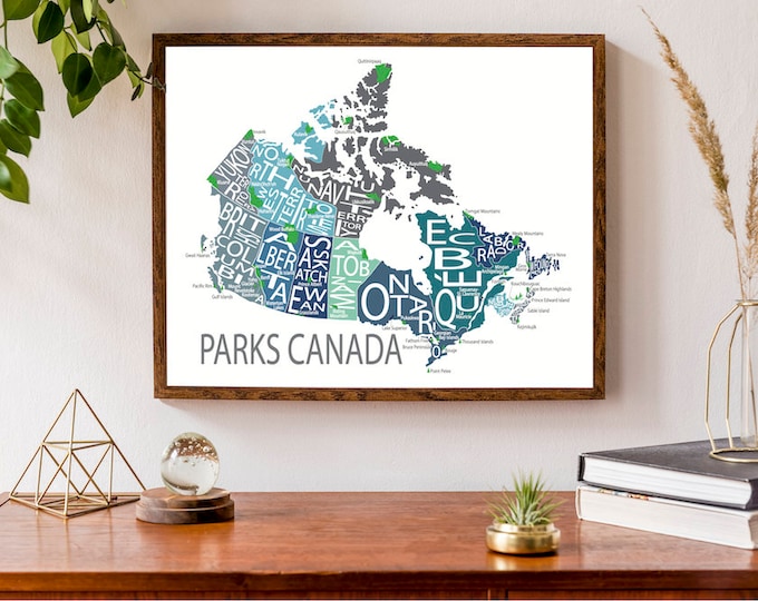 Typographic Map of Provincial Parks in Ontario | Ontario Parks Map ...