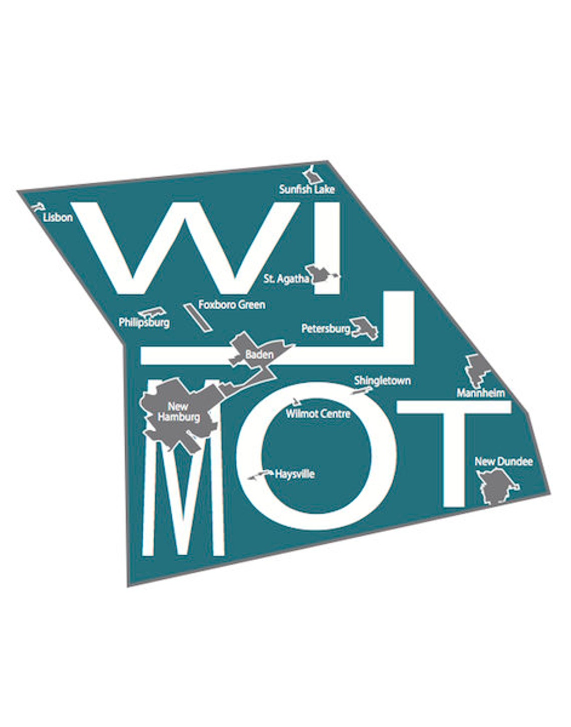 Typographic Map of Wellesley Township, Region of Waterloo, Ontario ...