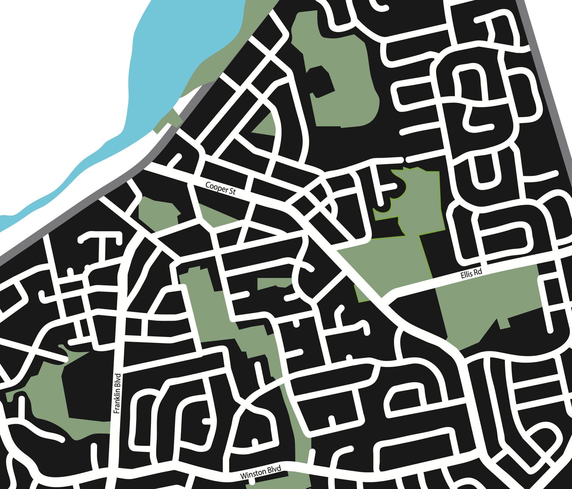 Typographic Map of Hespeler in Cambridge Ontario City Map - Etsy Canada