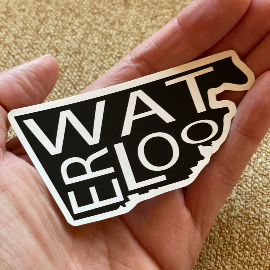Waterloo, Ontario Vinyl Sticker | City Decal | Hometown Love | Laptop ...