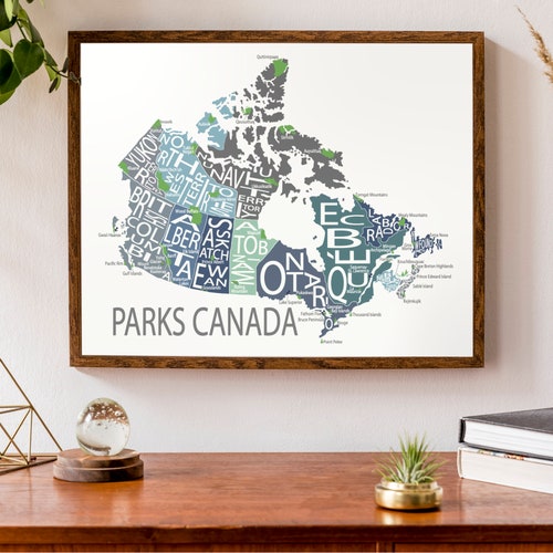 Canada National Parks Map 18x24 Poster - Etsy