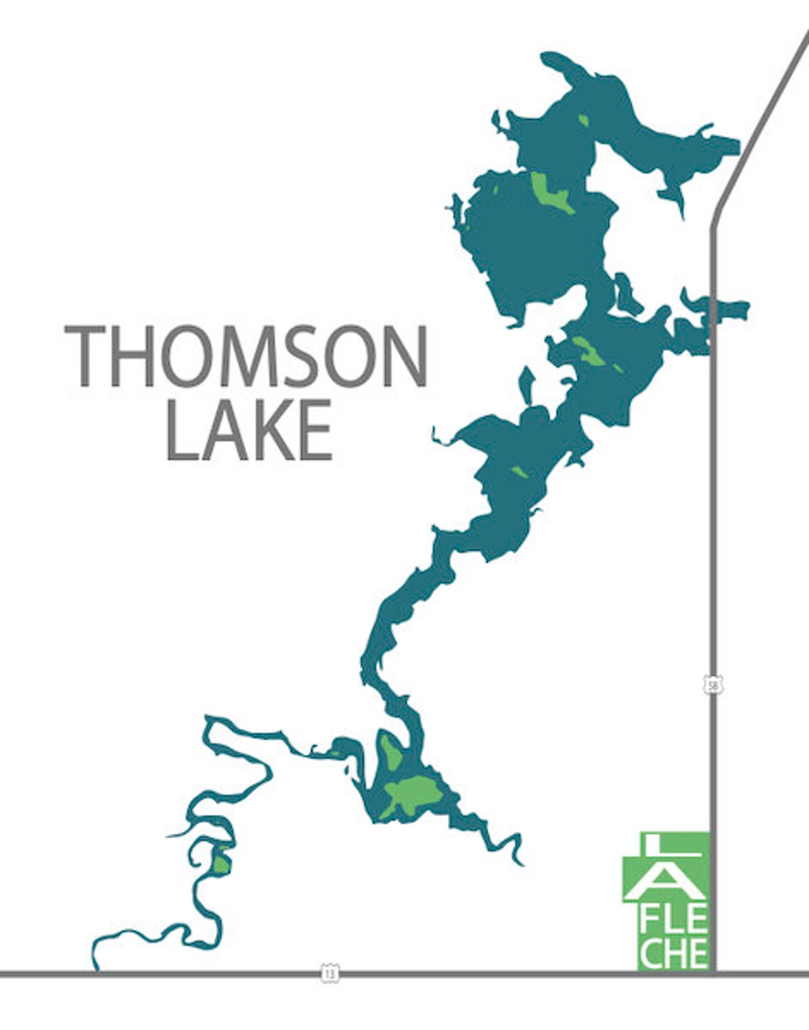 Typographic Map of Thomson Lake Saskatchewan Lafleche - Etsy