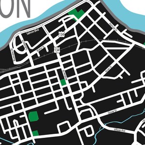Typographic Map of Campbellton, New Brunswick | Canada Map Poster ...