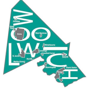 Typographic Map of Woolwich Township, Region of Waterloo, Ontario ...