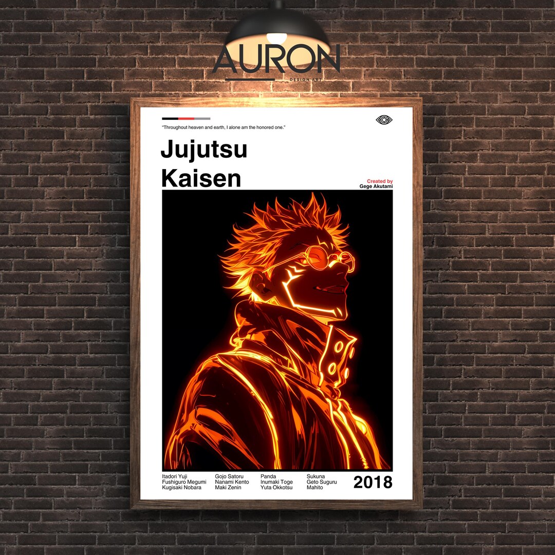 Jujutsu Kaisen Poster | JJK Poster | Anime Poster | Manga Print ...