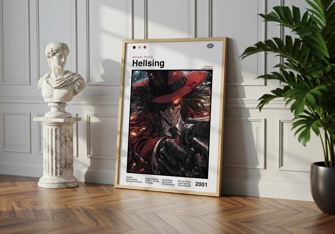 Hellsing Anime Poster: Vintage Manga Art Print - Etsy
