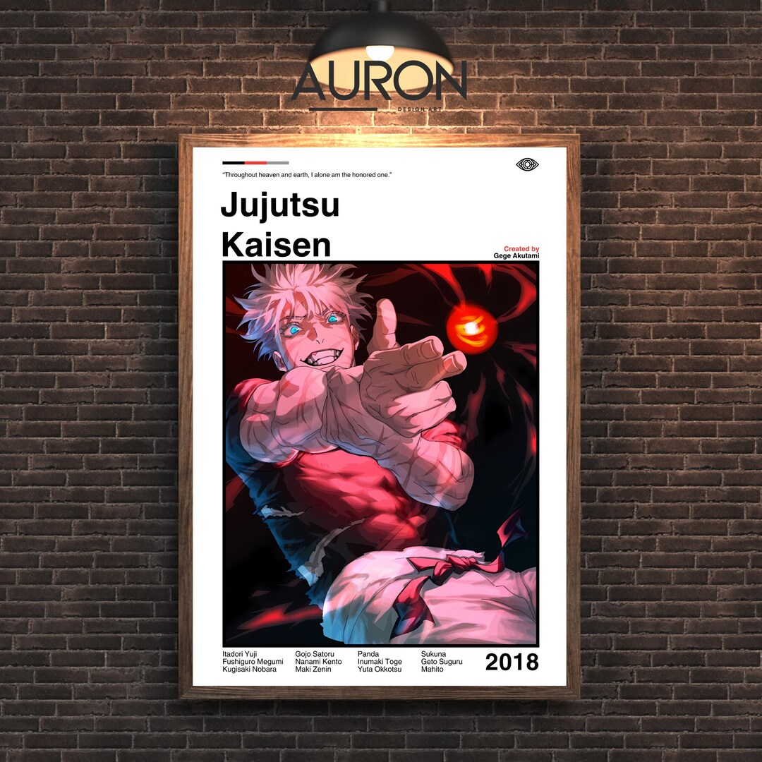 Jujutsu Kaisen Poster | JJK Poster | Anime Poster | Manga Print ...