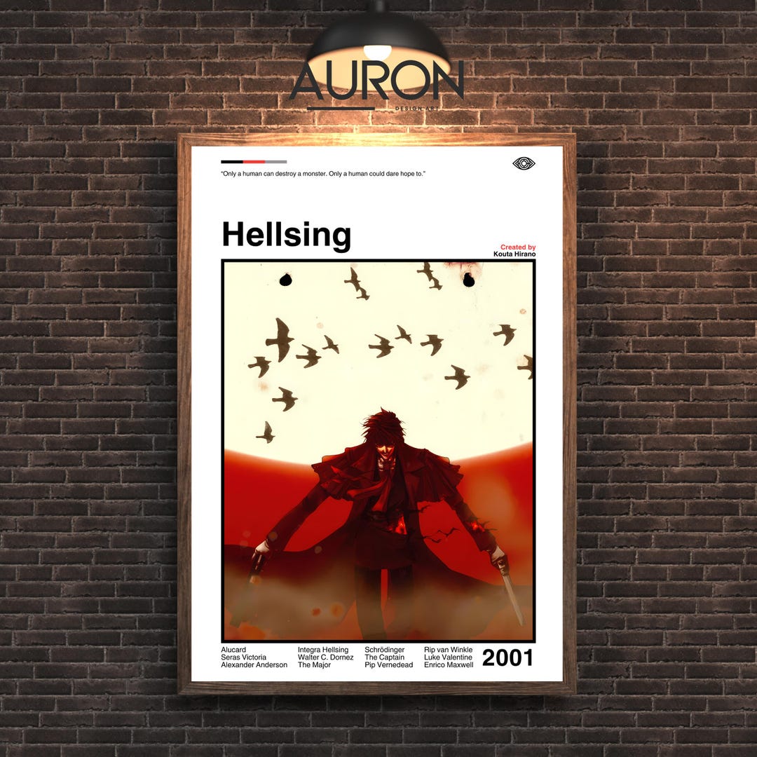 Hellsing Poster | Hellsing Ultimate Anime Print | Manga Print ...
