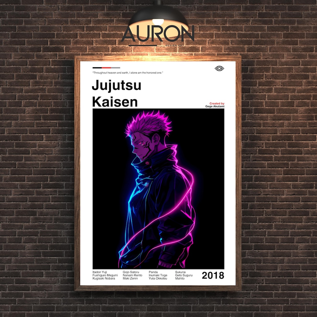 Jujutsu Kaisen Poster | JJK Poster | Anime Poster | Manga Print ...