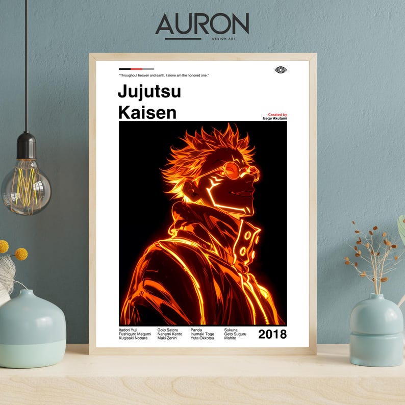 Jujutsu Kaisen Poster | JJK Poster | Anime Poster | Manga Print ...
