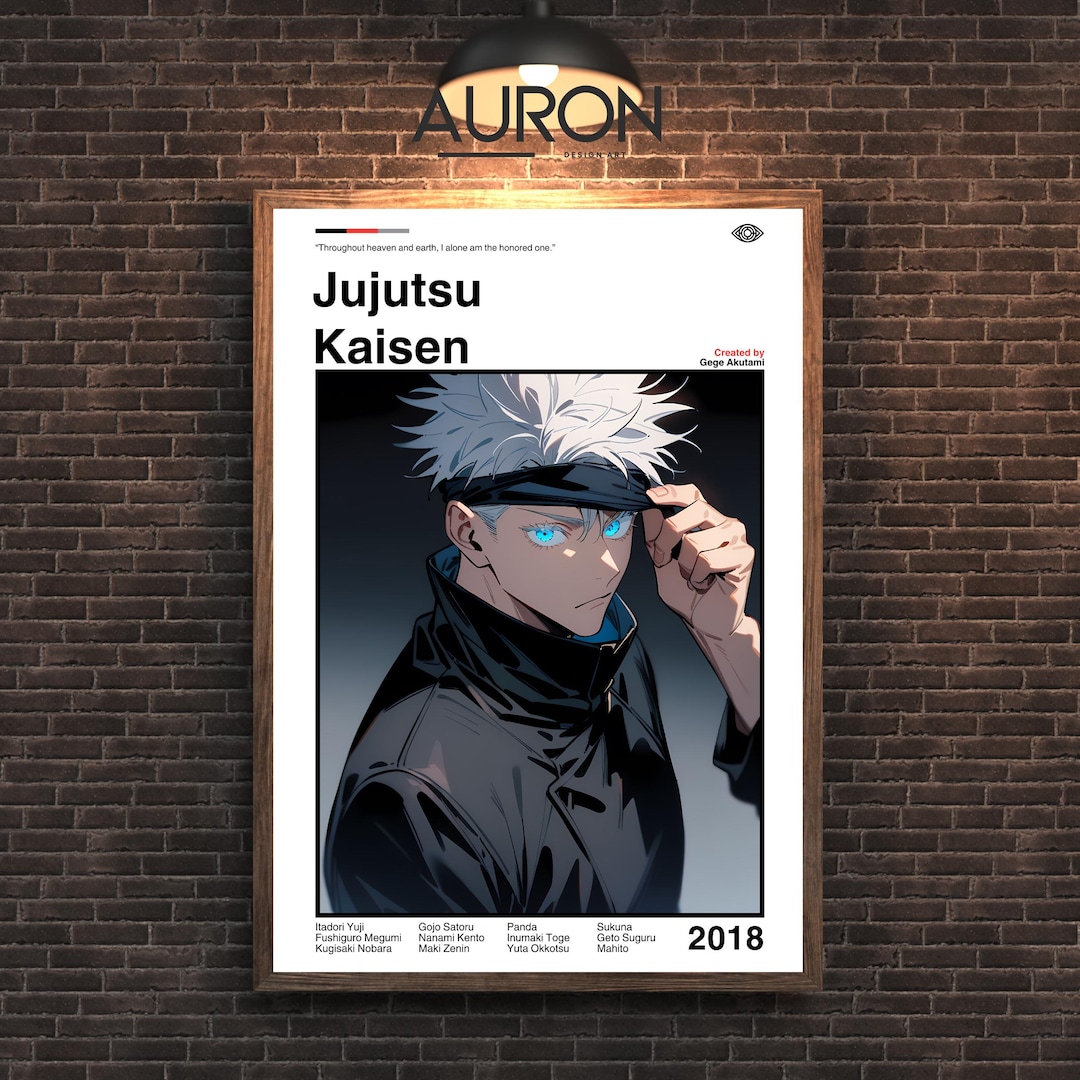 Jujutsu Kaisen Poster | JJK Poster | Anime Poster | Manga Print ...