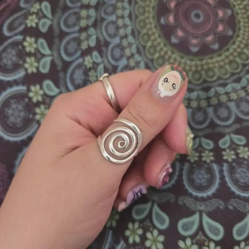 Unique Silver Wrap Ring - Etsy