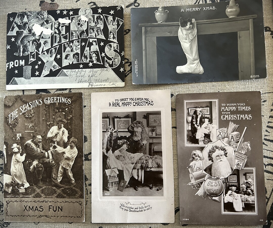 Rare Five Real Photograph Rotograph Post Cards Antique - Etsy