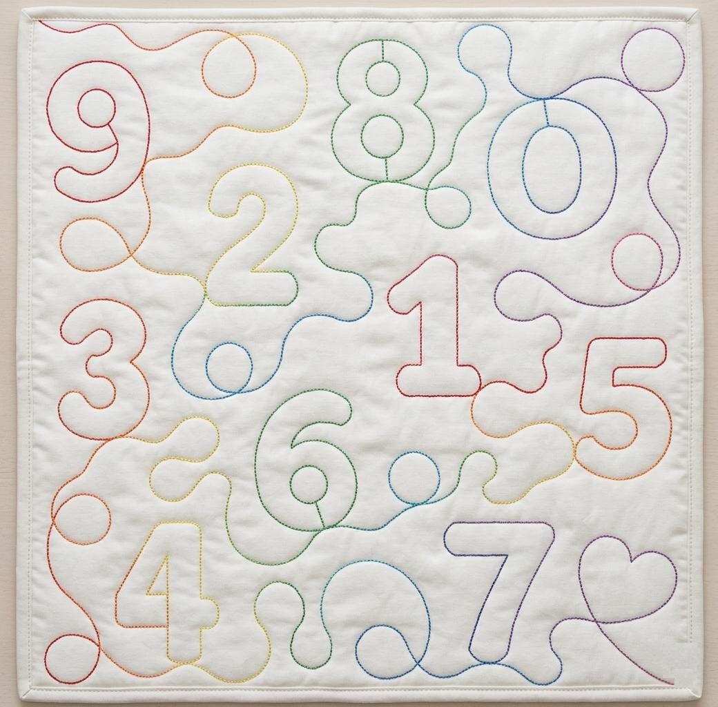 Numbers Quilt Embroidery Design, Block Quilt Machine Embroidery Design ...