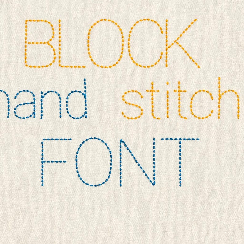 Hand Stitch Effect FONT Machine Embroidery Designs Mini Small Sizes ...