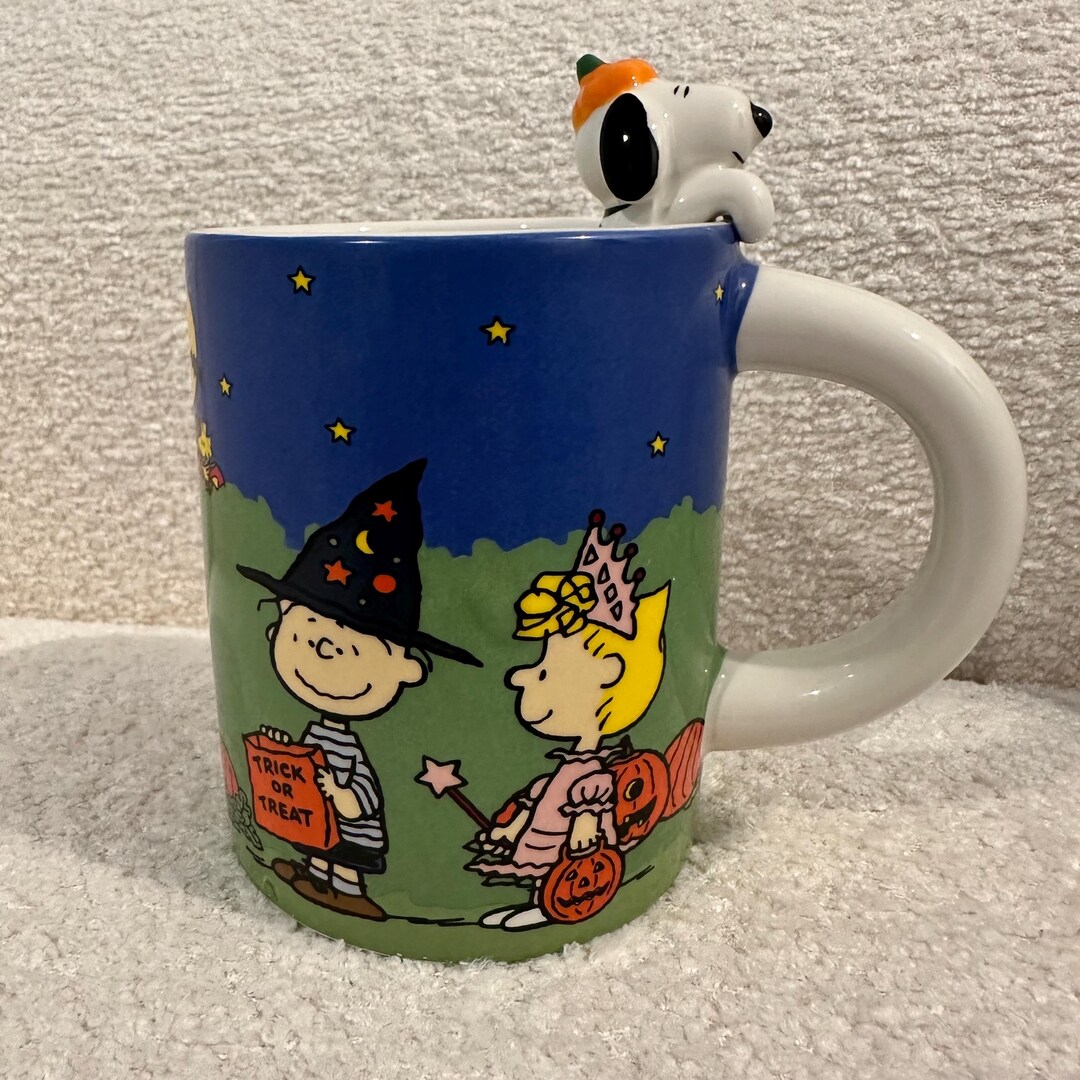 Peanuts Snoopy Halloween Mug With 3D Pumpkin Snoopy-snoopy Zrike Brands ...