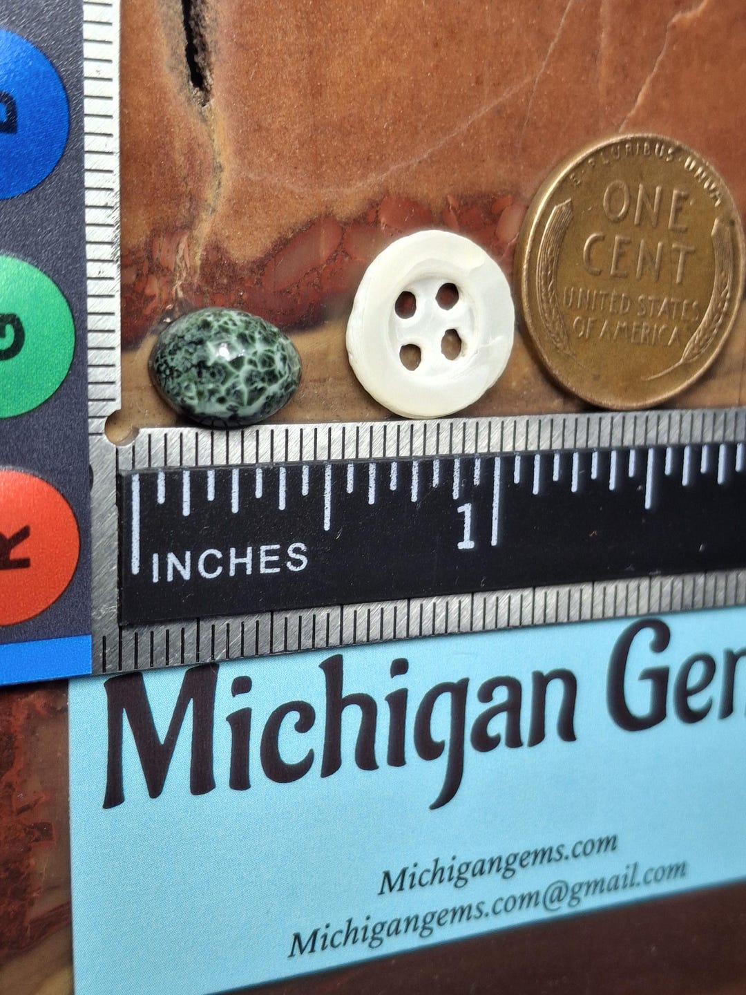 Beautiful Bright Isle Royale Greenstone Cabochon Chlorastrolite ...