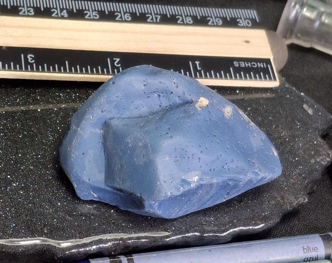 2.6oz Brilliant Blue Top Grade Michigan Slag Leland Collectible ...
