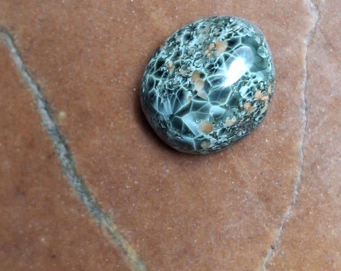 Beautiful Poppy Isle Royale Greenstone Cabochon Chlorastrolite Michigan ...