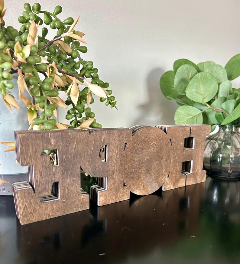 Layered Nativity “joy” & “hope” Signs | 3D Wood Decor | Christian ...