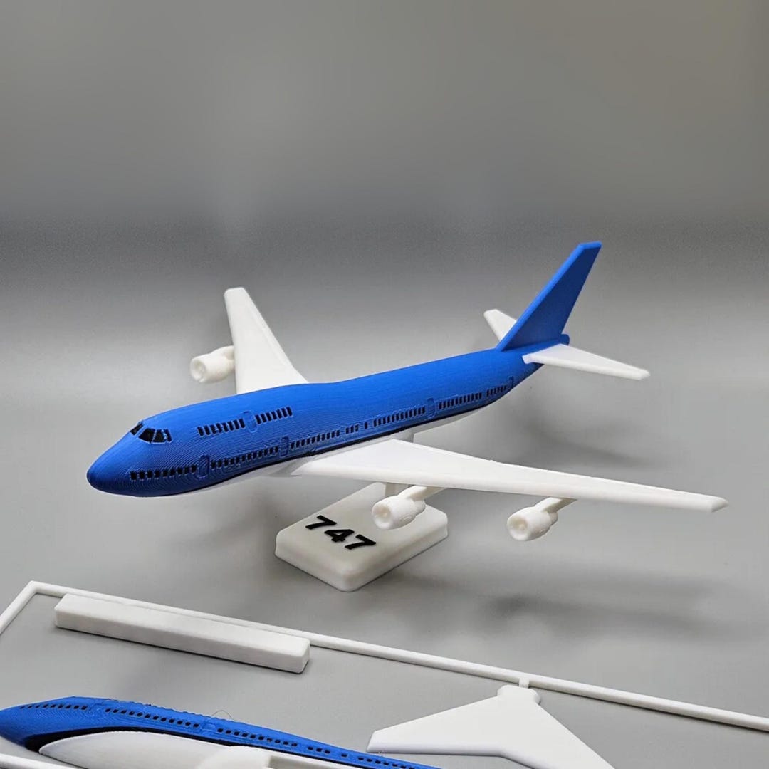 Boeing 747 Airplane Kit Card – Build Your Own 3D Model Plane | DIY ...